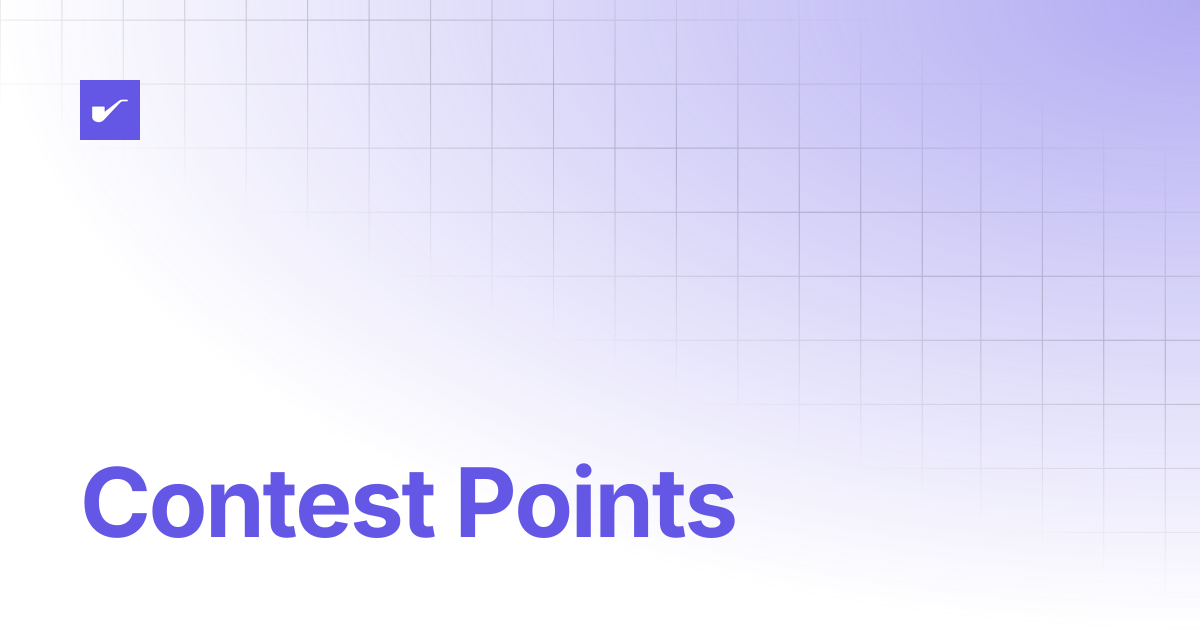 Contest Points | Sherlock